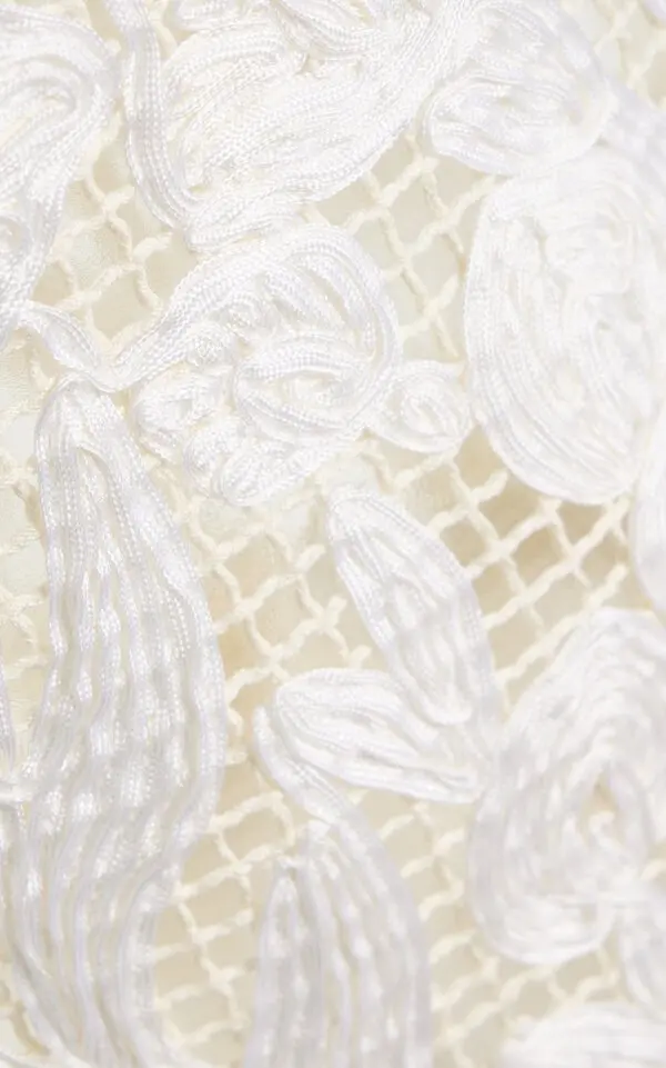 Oscar De La Renta A-line Birdsnest Mini Dress