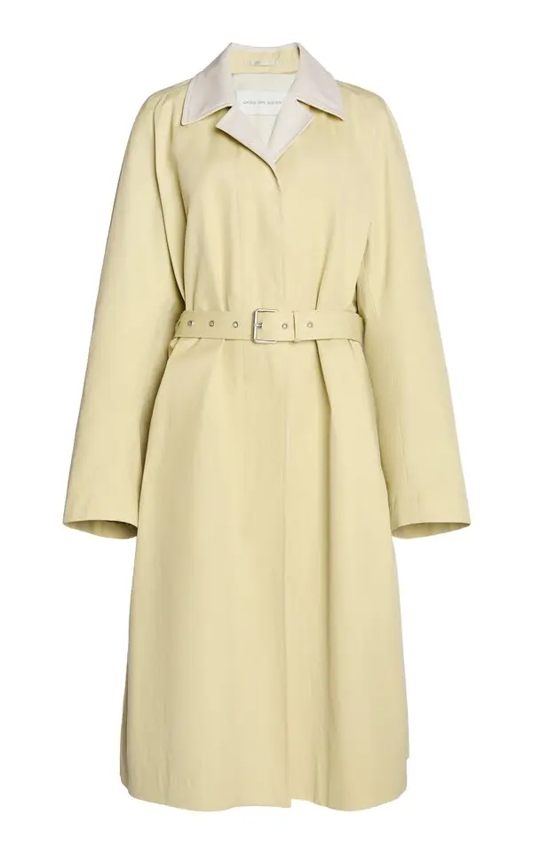 Dries Van Noten Ribela Belted Cotton Coat