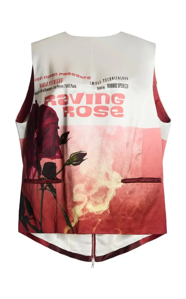 Dries Van Noten Cart Rose-printed Cotton-blend Top