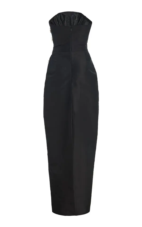 Oscar De La Renta Edelweiss Embroidered Gown