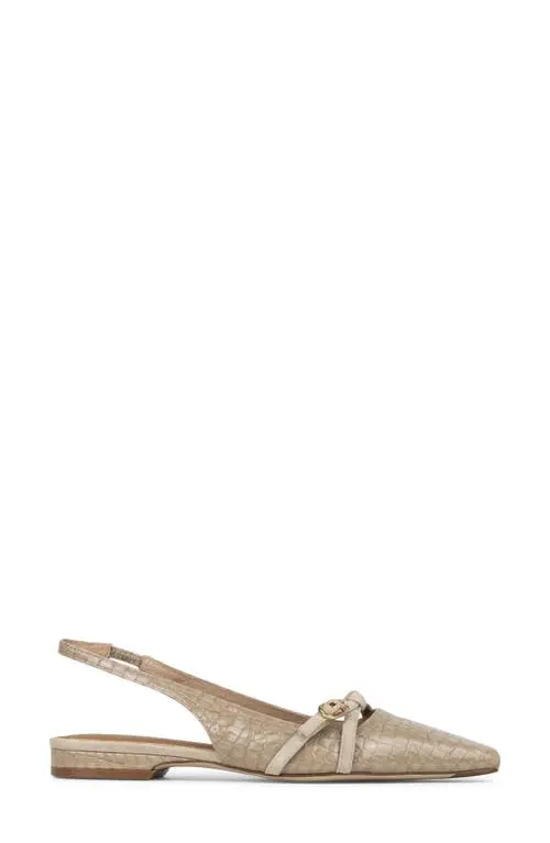 DONALD PLINER Darcelle Pointed Toe Slingback Flat - Praline
