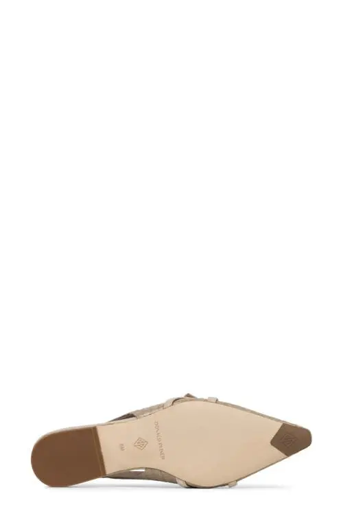 DONALD PLINER Darcelle Pointed Toe Slingback Flat - Praline