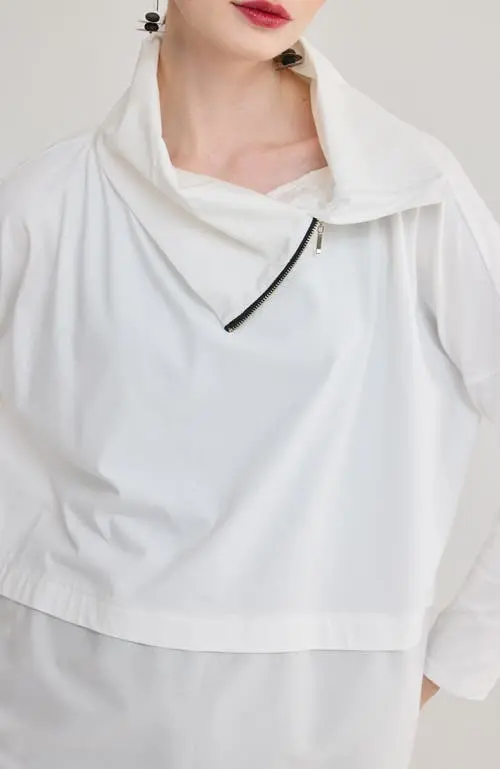 LUUKAA Quinn Panelled Tunic Top - Ecru
