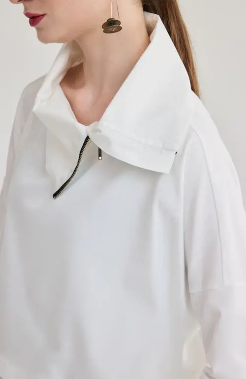 LUUKAA Quinn Panelled Tunic Top - Ecru