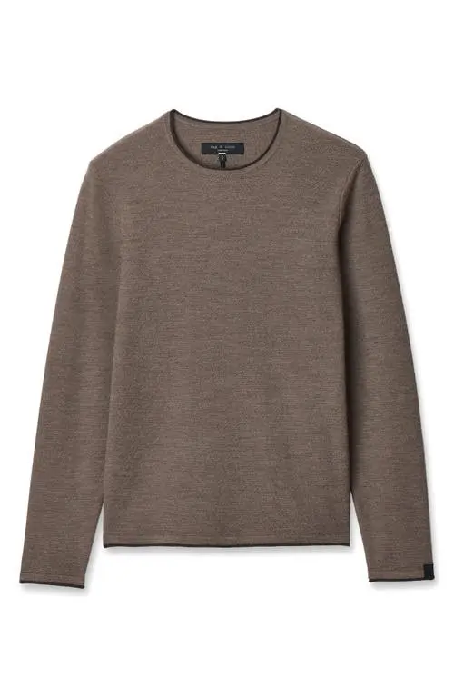 Rag & Bone Brooks Wool Crewneck Sweater - Tan