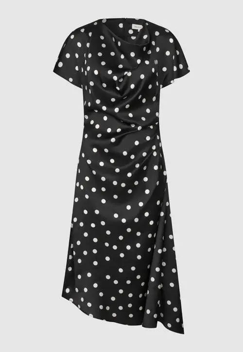 DEA KUDIBAL Jacintadea Draped Asymmetric Midi Dress - Dotti