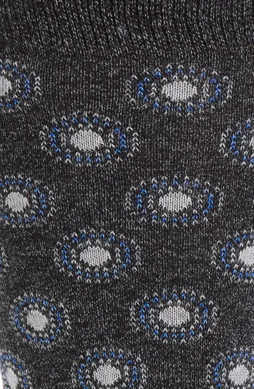 Bugatchi Mercerized Cotton Blend Dress Socks - Black