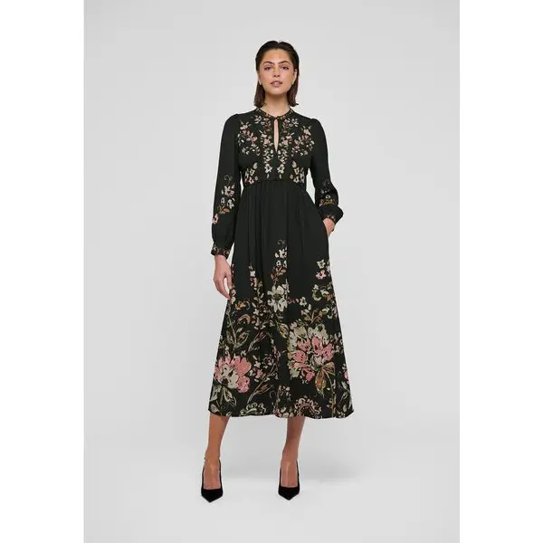 DEA KUDIBAL Andreadea Keyhole Neck Floral Maxi Dress