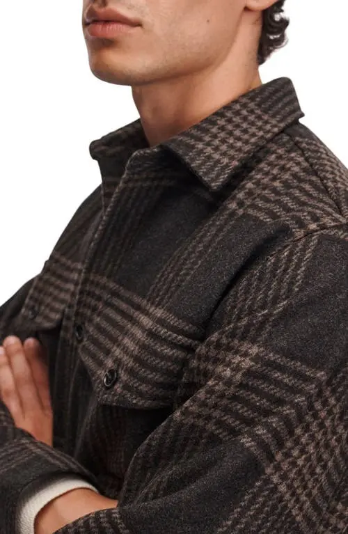 Rag & Bone Austin Plaid Wool Blend Shirt Jacket