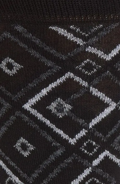 Bugatchi Mercerized Cotton Blend Dress Socks - Black