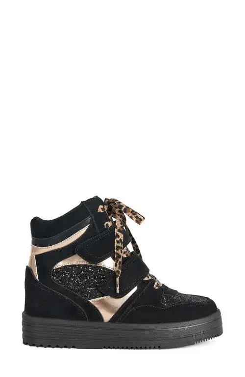 AZALEA WANG Jojo Faux Leather Wedge Sneaker