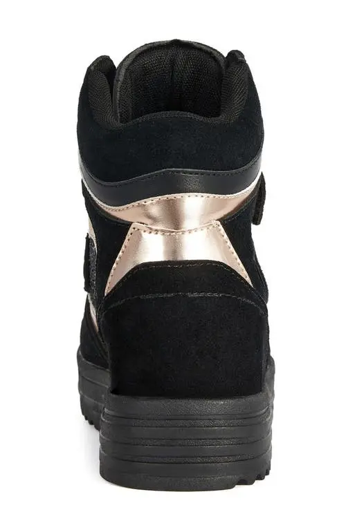 AZALEA WANG Jojo Faux Leather Wedge Sneaker