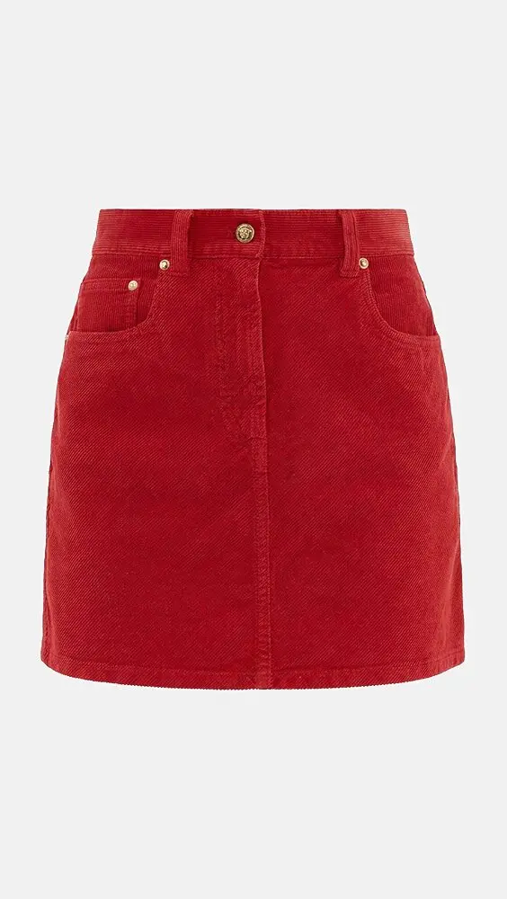 Versace Velvet Corduroy Skirt