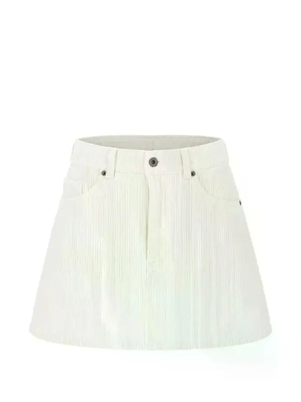 TRUE AVENUE Corduroy Mini Skirt - Neutrals