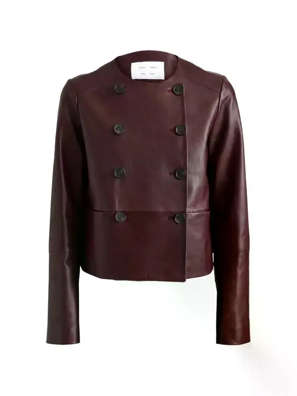 Proenza Schouler White Label Courtney Leather Jacket - Red