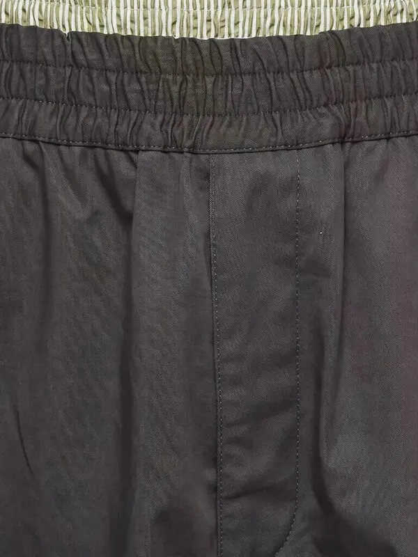 Bottega Veneta Double-waistband Gabardine Shorts - Grey
