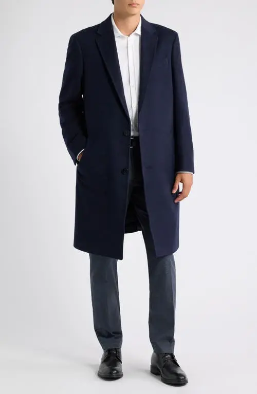 Nordstrom Italian Cashmere Overcoat - Navy Night