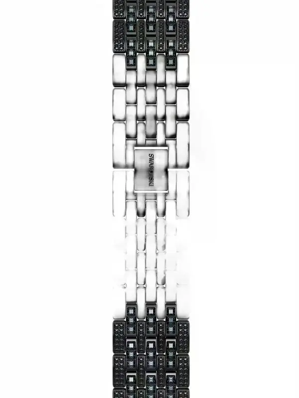 SWAROVSKI Crystal-embellished Watch Strap - Black