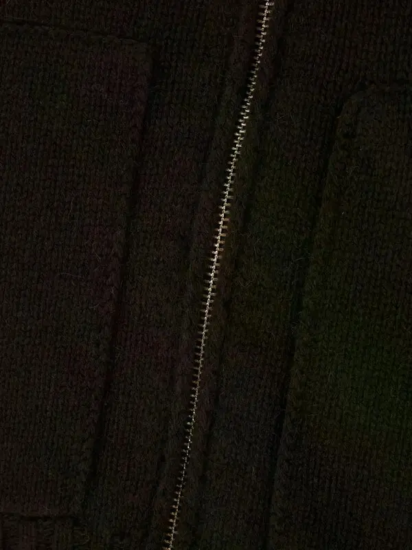 VANISE Zip-up Cardigan