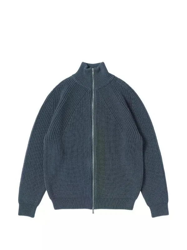 BATONER JAPAN Signature Drivers Knit Ribbed Cardigan