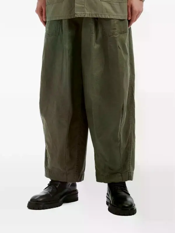 Needles Pleated Wide-leg Trousers