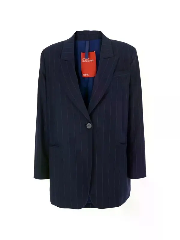 MERCI Pinstripe-pattern Single-breasted Jacket