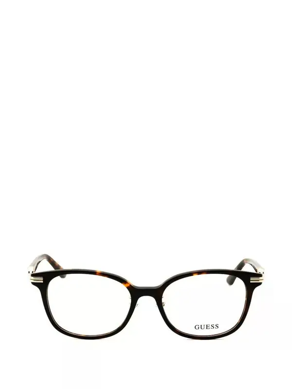 Guess Tortoiseshell-effect Round-frame Glasses - Brown