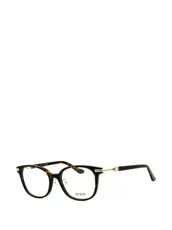 Guess Tortoiseshell-effect Round-frame Glasses