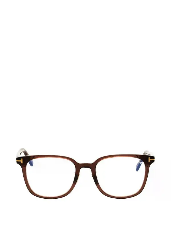 TOM FORD Rectangle-frame Glasses - Brown