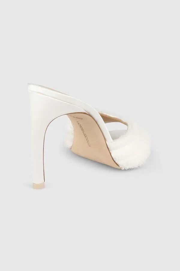 Victoria Beckham Harlow Open Toe Mule 100 Embroidery