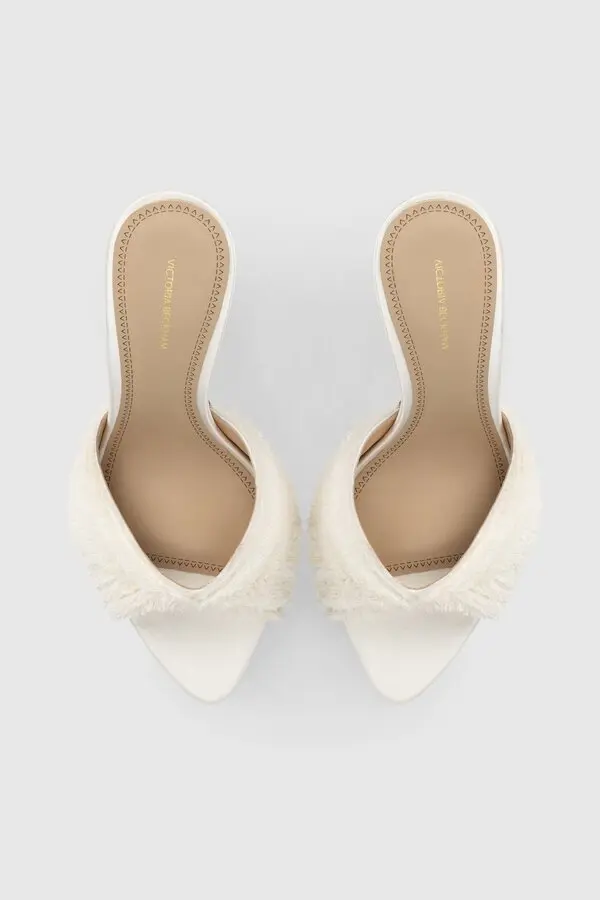 Victoria Beckham Harlow Open Toe Mule 100 Embroidery