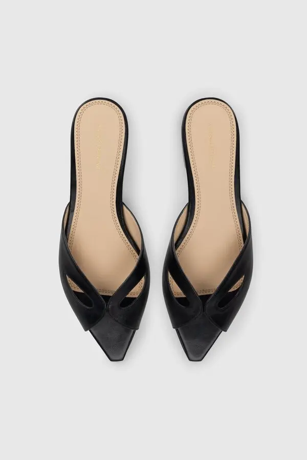 Victoria Beckham Harlow Mask Flat Sandal Nappa Leather