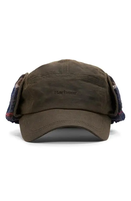 Barbour Lonnen Waxed Cotton Carpenter Cap