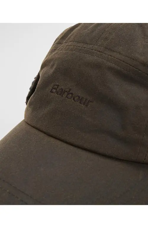 Barbour Lonnen Waxed Cotton Carpenter Cap