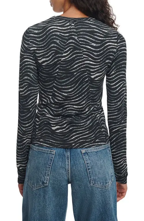 Rag & Bone Luca Zebra Long Sleeve T-shirt