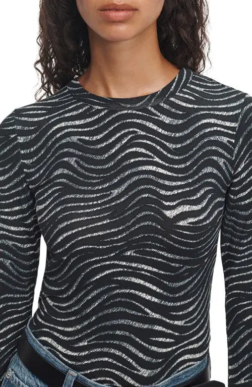 Rag & Bone Luca Zebra Long Sleeve T-shirt