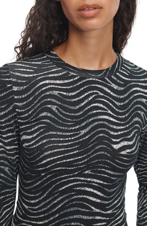 Rag & Bone Luca Zebra Long Sleeve T-shirt