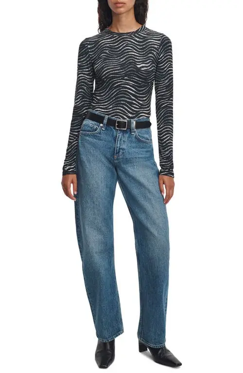 Rag & Bone Luca Zebra Long Sleeve T-shirt