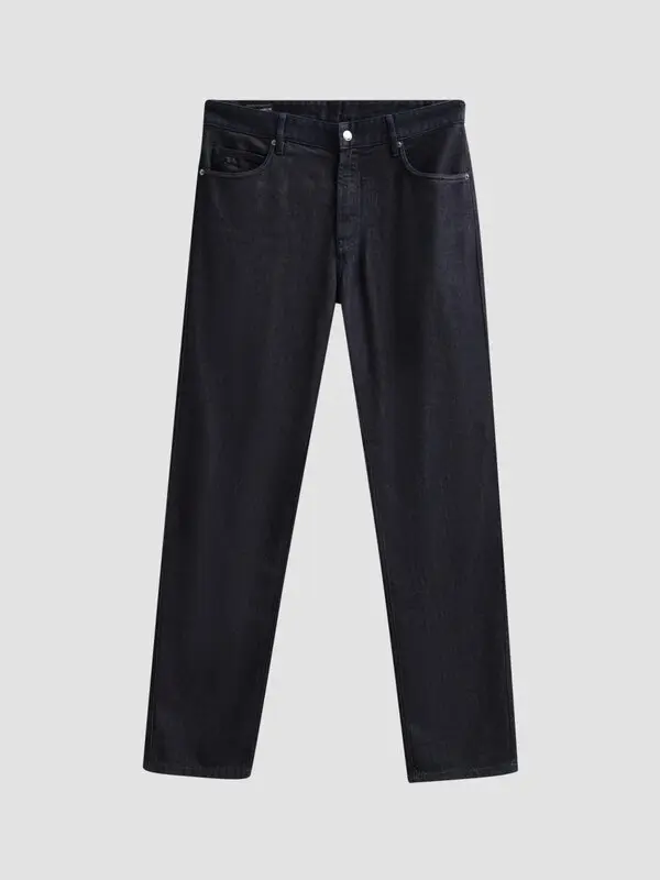 Emporio Armani Straight-leg Jeans - Solid Medium Blue