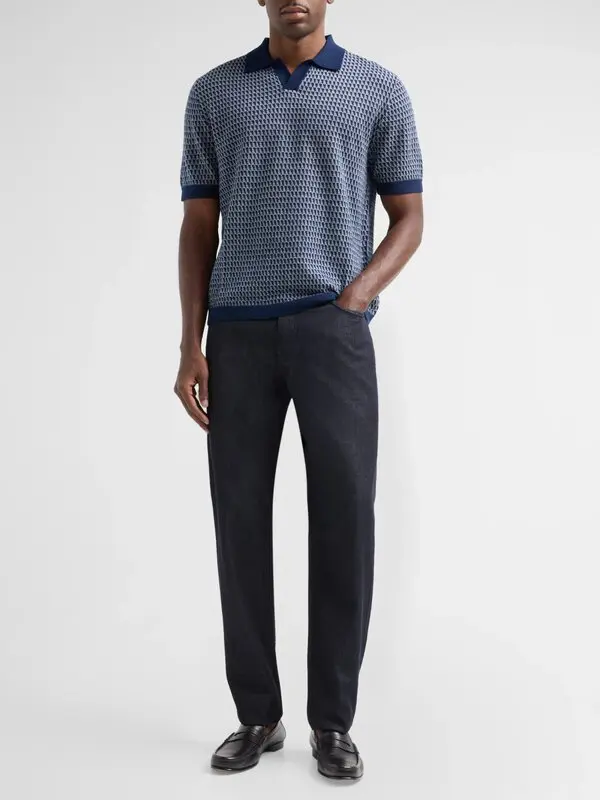 Emporio Armani Straight-leg Jeans - Solid Medium Blue