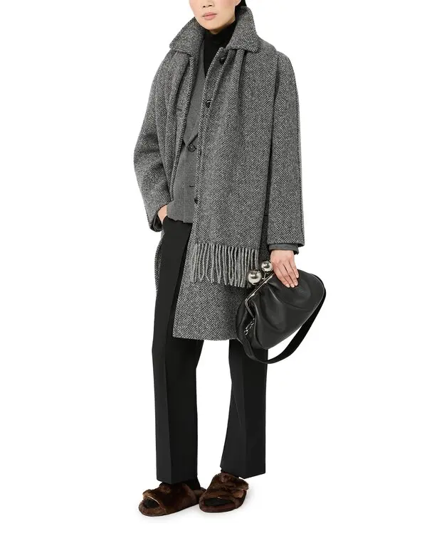 Max Mara Pasticcino Leather Convertible Crossbody