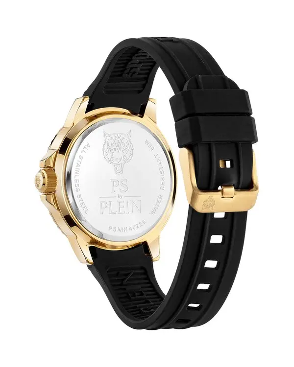 PLEIN SPORT Chrome Surfer Watch, 43mm