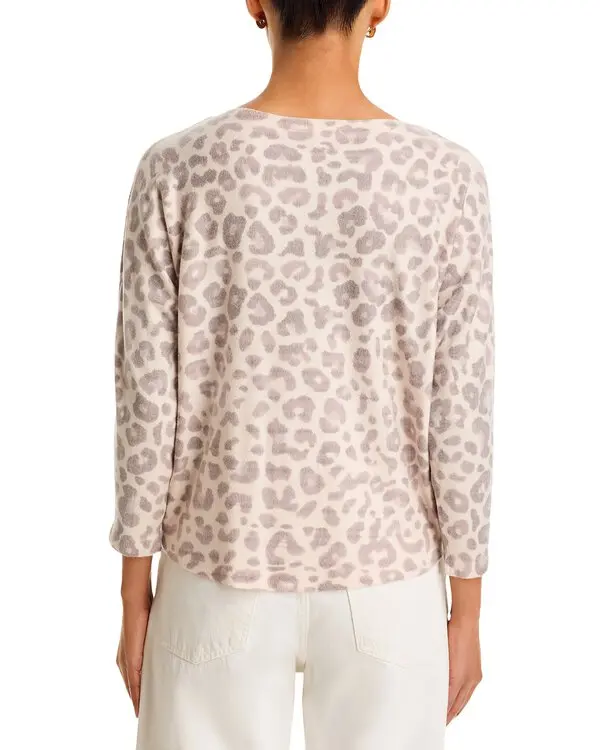 SIONI Print Boat Neck Sweater