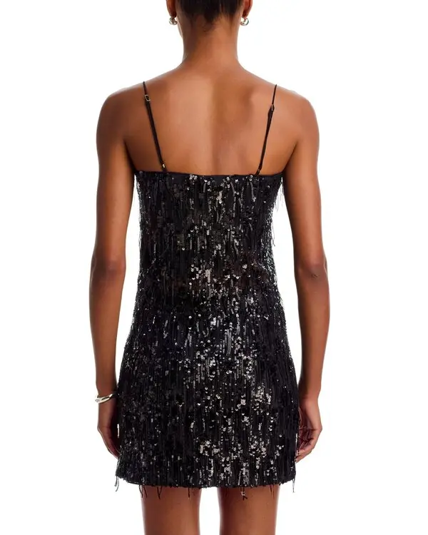 Generation Love Norma Sequin Fringe Cropped Top