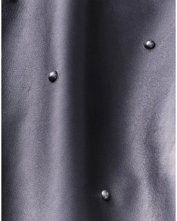 Lafayette 148 New York Hand Studded Leather Column Skirt
