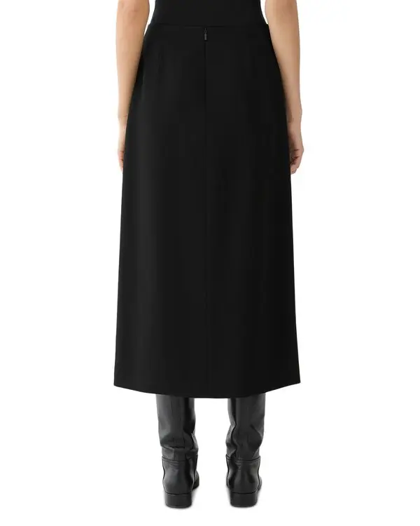 Lafayette 148 New York Contrast Trim Asymmetric Skirt