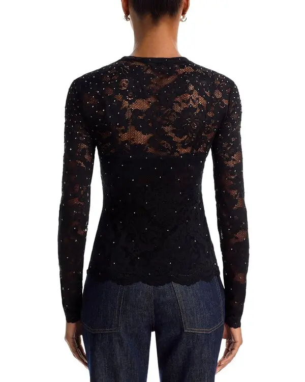 Generation Love Clayton Crystal & Lace Top