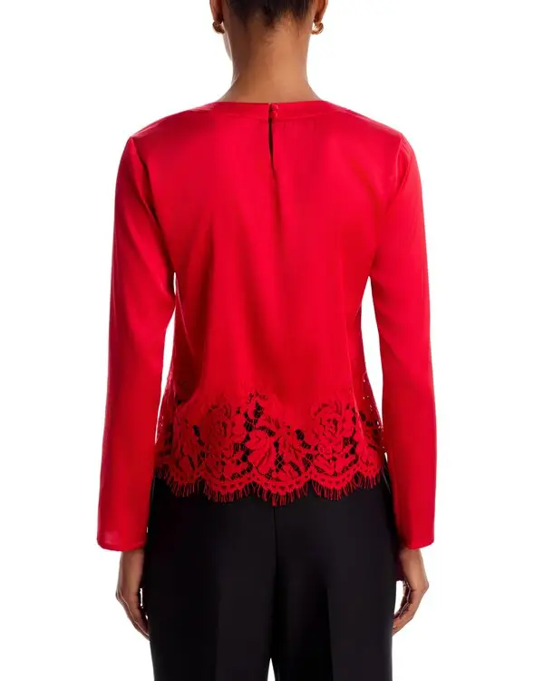 Generation Love Sapphire Lace Long Sleeve Blouse
