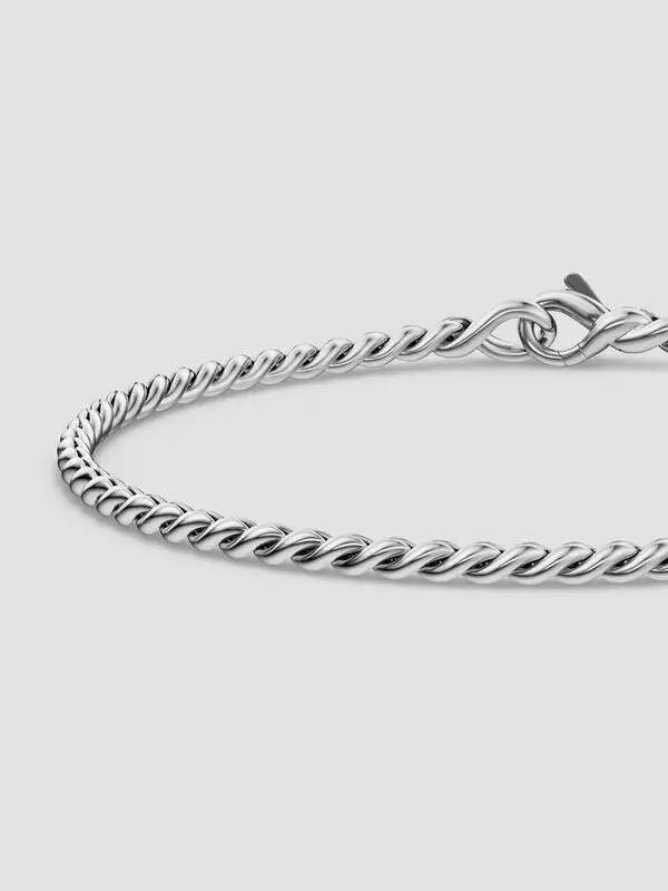 David Yurman Sculpted Cable Chain Bracelet In Sterling 2.7mm