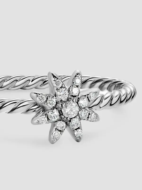 David Yurman Petite Starburst Ring In Sterling